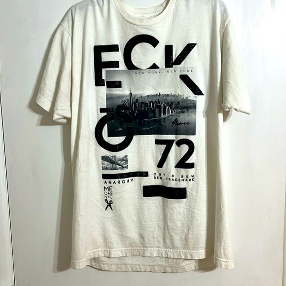 Shirts | Mark Ecko Cut And Sew Mens Extra Large Tshirt White | Poshmark